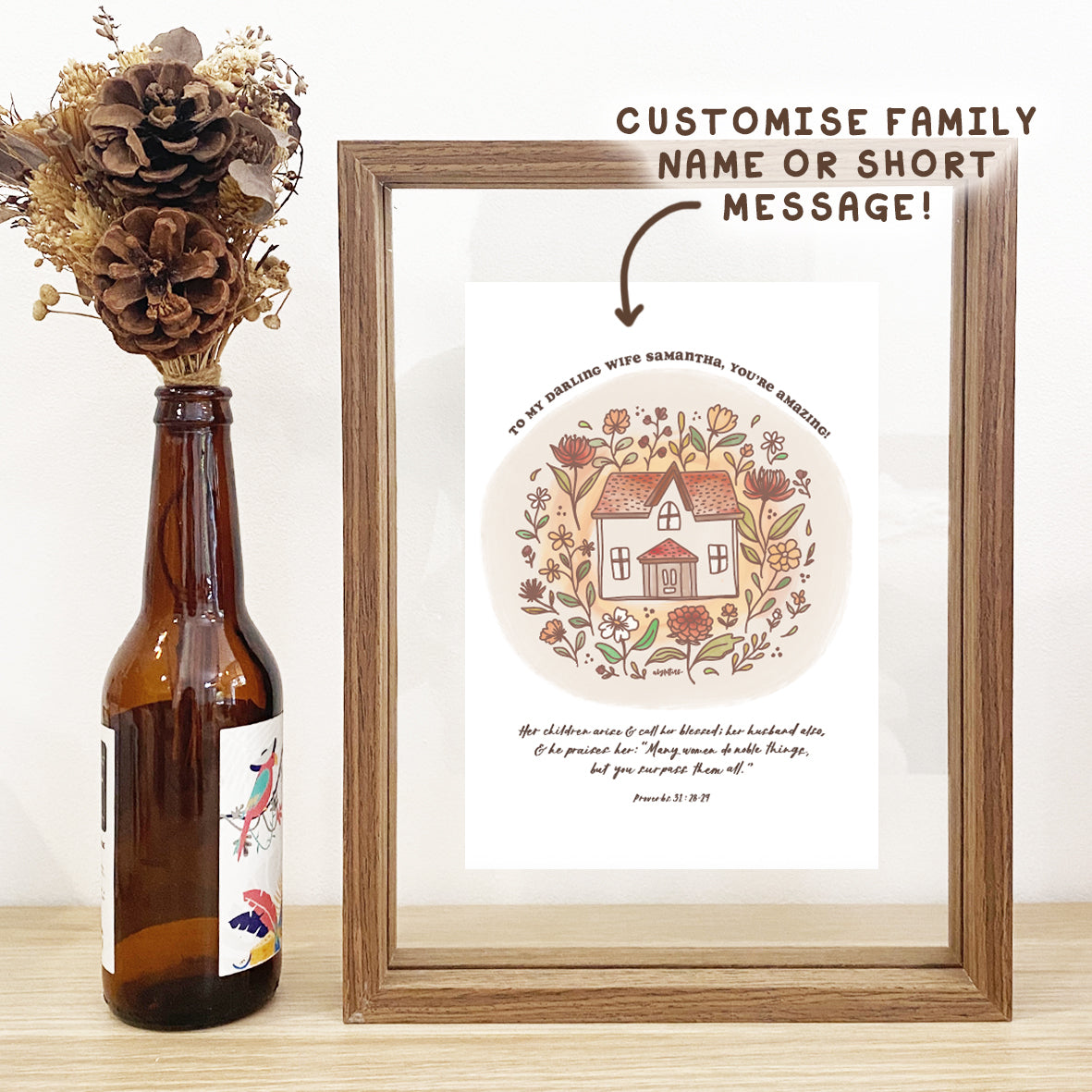 My Household | Bespoke Family Verse Frame – Alyletters