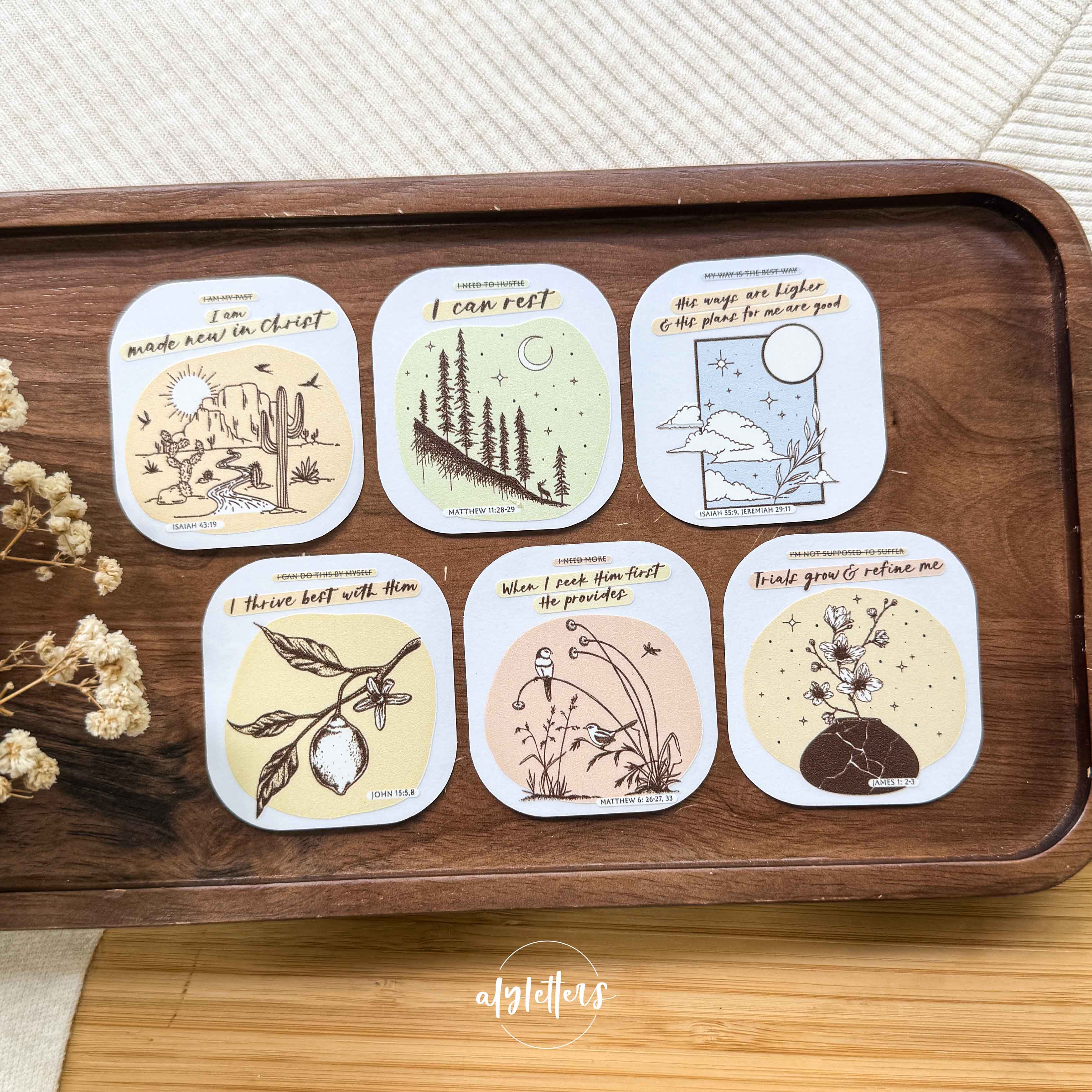 Redeemed | 6 Individual Stickers – Alyletters