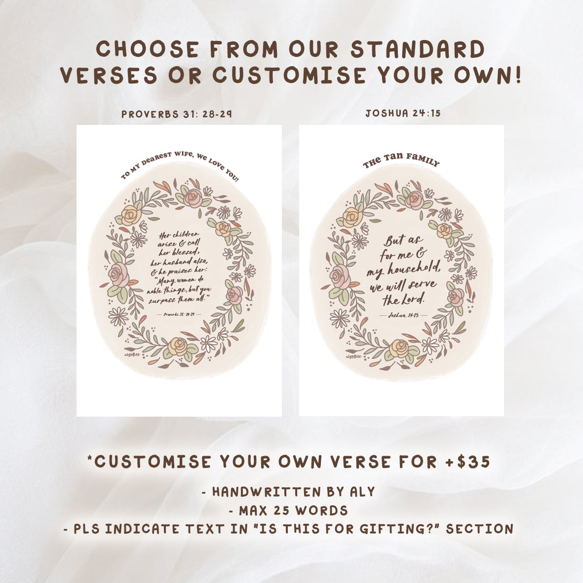 Eden | Bespoke Family Verse Frame – Alyletters